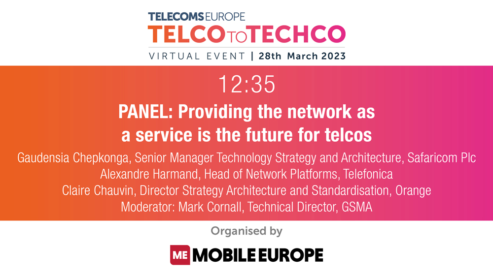 Telecoms Europe Telco To Techco 2023 Panel Providing The Network As A