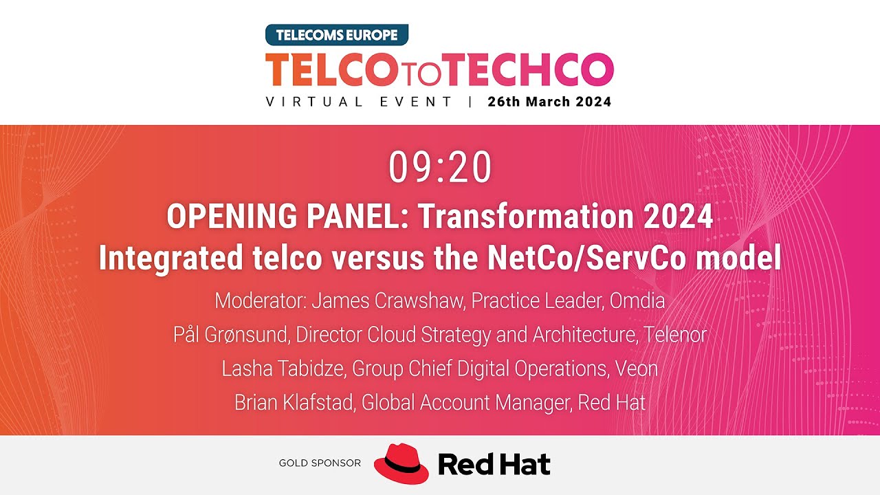 Telco to Techco 2024 | Transformation 2024 – Integrated telco vs the NetCo/ServCo model, w/ Red ...