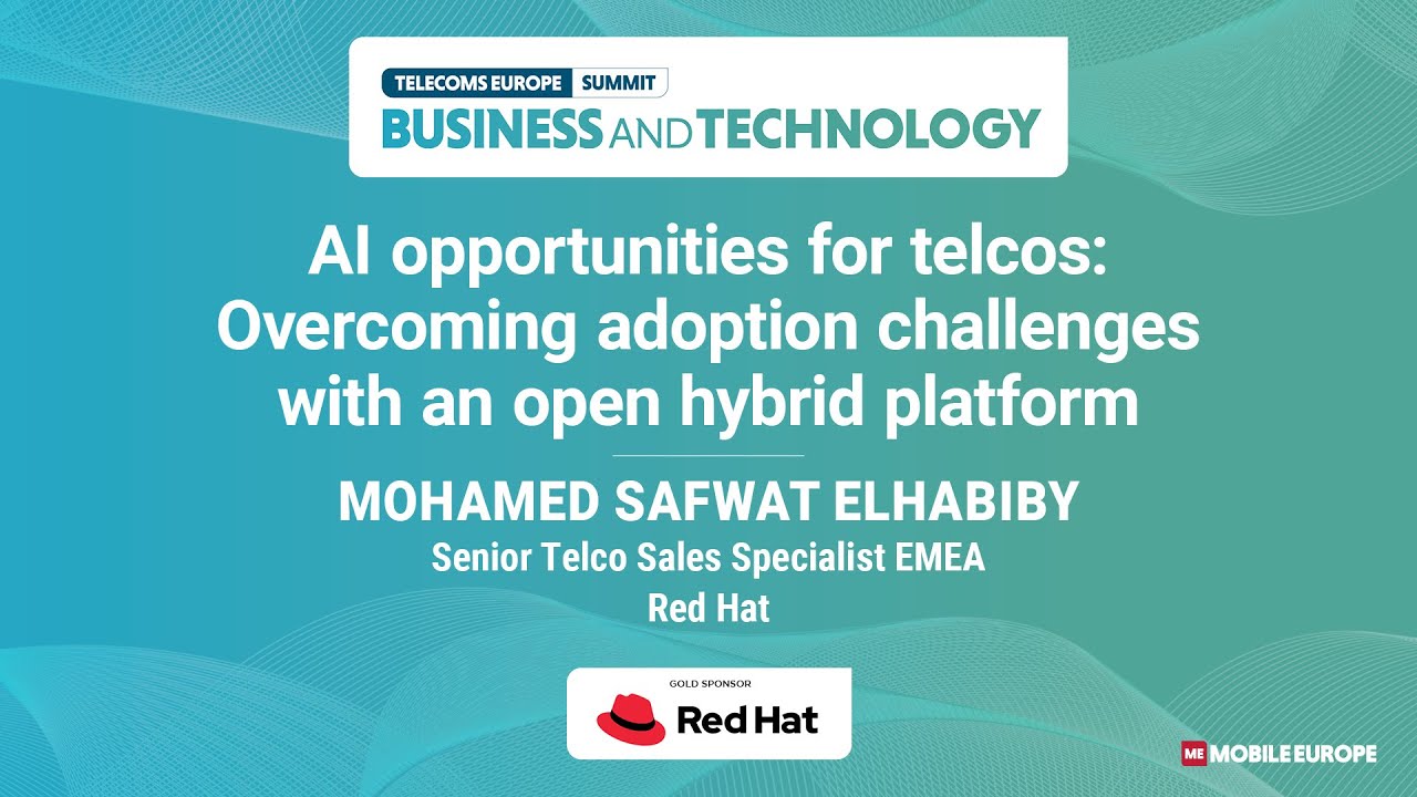 Telecoms Europe Summit 2024 | AI opportunities for telcos: Overcoming adoption challenges with ...