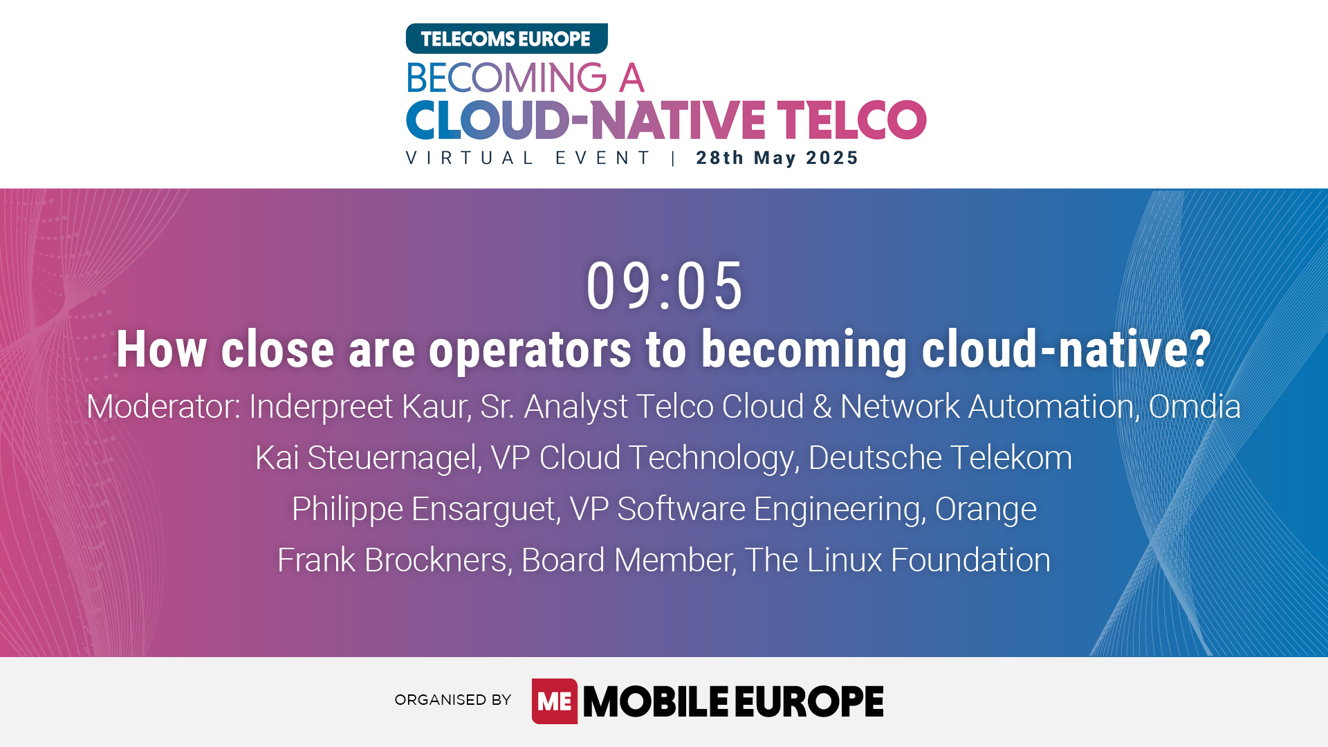 Becoming a Cloud-Native Telco 2025 | OPENING PANEL: How close are operators to becoming cloud ...